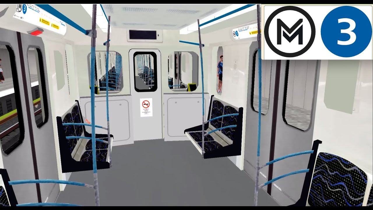 OpenBVE - M3-as Metró - Újpest-központ - Lehel tér (81-717.2K/714.2K ...