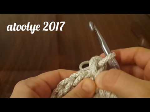 4'lü Artırma ile Kare Sepet Taban Yapımı-Square Basket Floor Crochet
