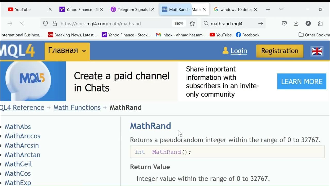MQL4 MQL5 Course: How to generate random numbers? - YouTube