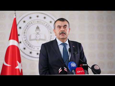 Millî Eğitim Bakanı Yusuf Tekin, Basın Açıklaması Yapıyor: \