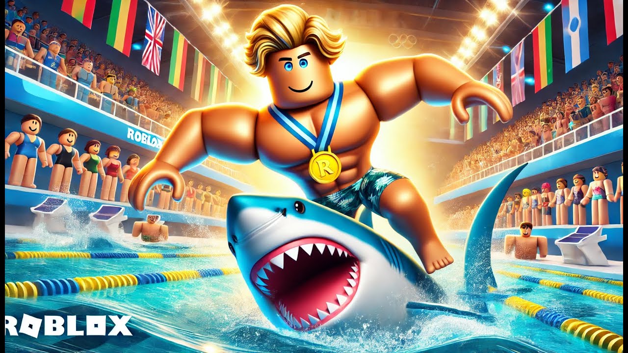 Evolucionando MI NATACIÓN Hasta Convertirme en Tiburón en Roblox! 🦈 ...
