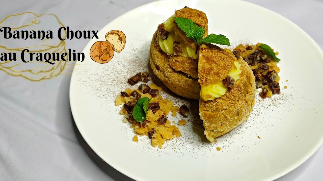 Kue Sus Tepung Pisang? Yuk Simak Pembuatan Banana Choux au Craquelin ...