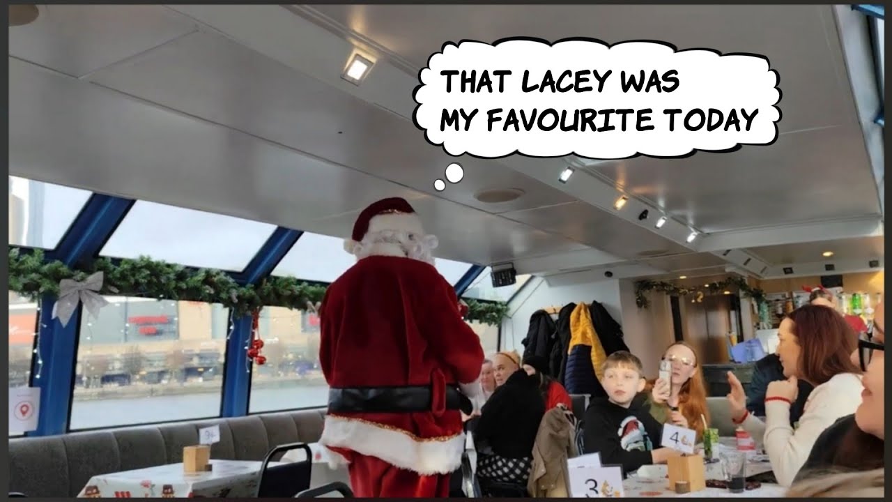 Santa Clause exits' the Santa Cruise to the sounds of Christmas Hymn 🤶🚶 ...