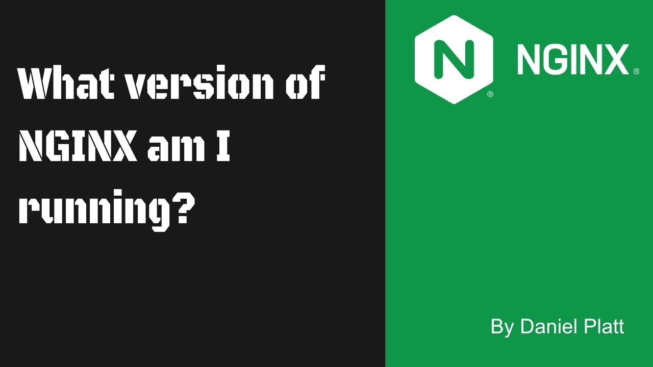 What version of Nginx am I running? - YouTube