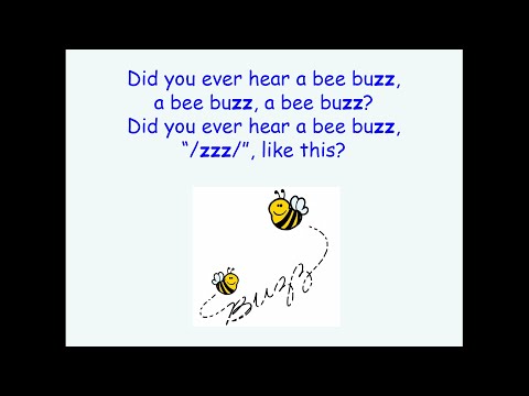 Jolly Phonics /z/ - Sound, Song, Vocabulary and Blending