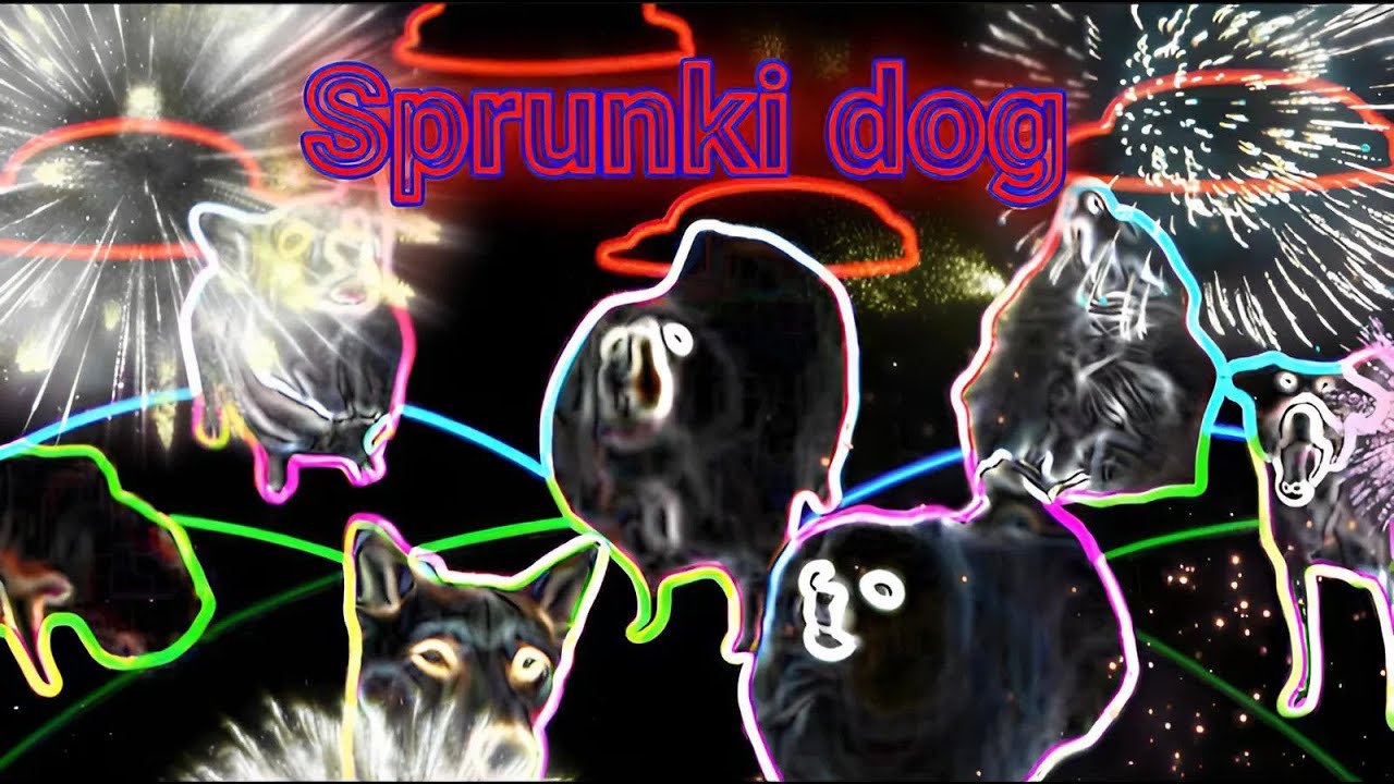 Sprunki dog Incredibox neon style funny - YouTube