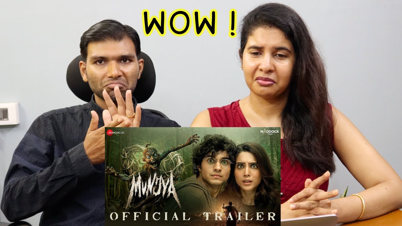 MUNJYA - Official Trailer REACTION | Sharvari | Abhay Verma | - YouTube