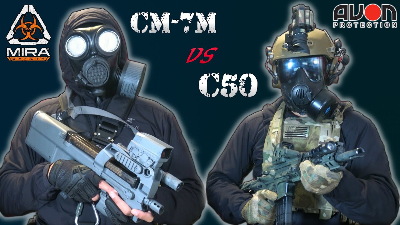Mira Safety CM-7M vs Avon C50 - Gas Mask Comparison - YouTube