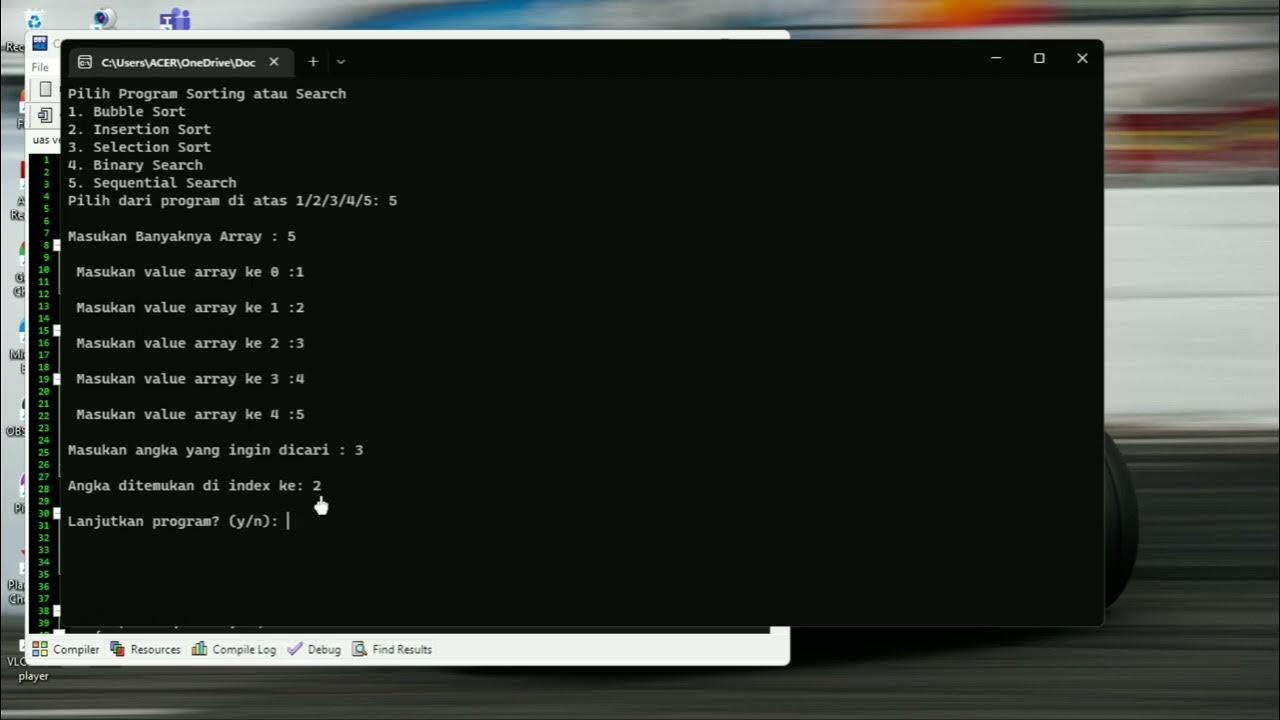 PROJECT UAS PRAKTIKUM ALGORITMA Dan STRUKTUR DATA - YouTube