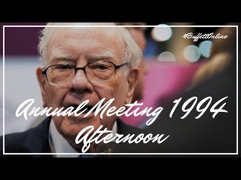 1994 Berkshire Hathaway Annual Meeting Afternoon Session | Warren Buffett | Charlie Munger