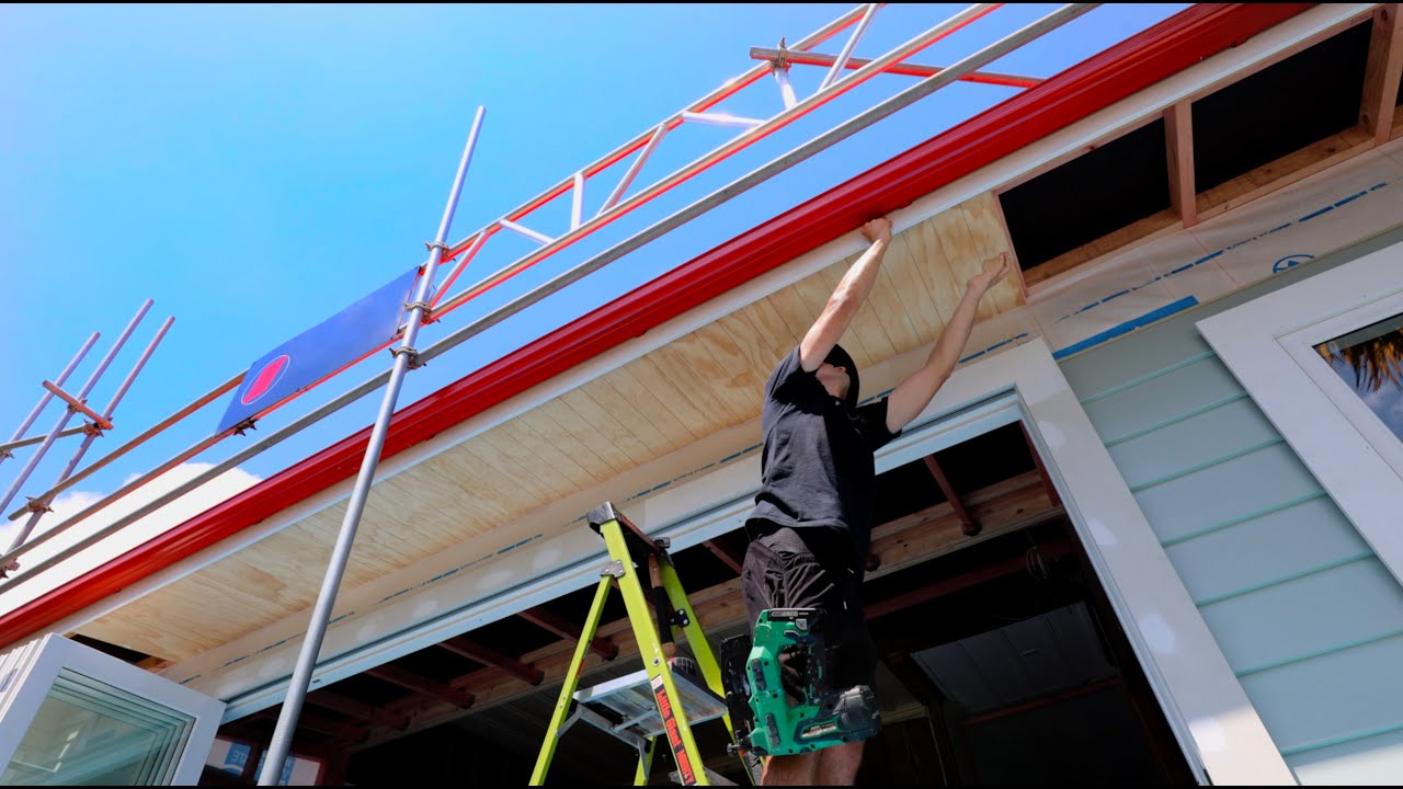 Installing a Soffit and Adding a New Lintel - YouTube