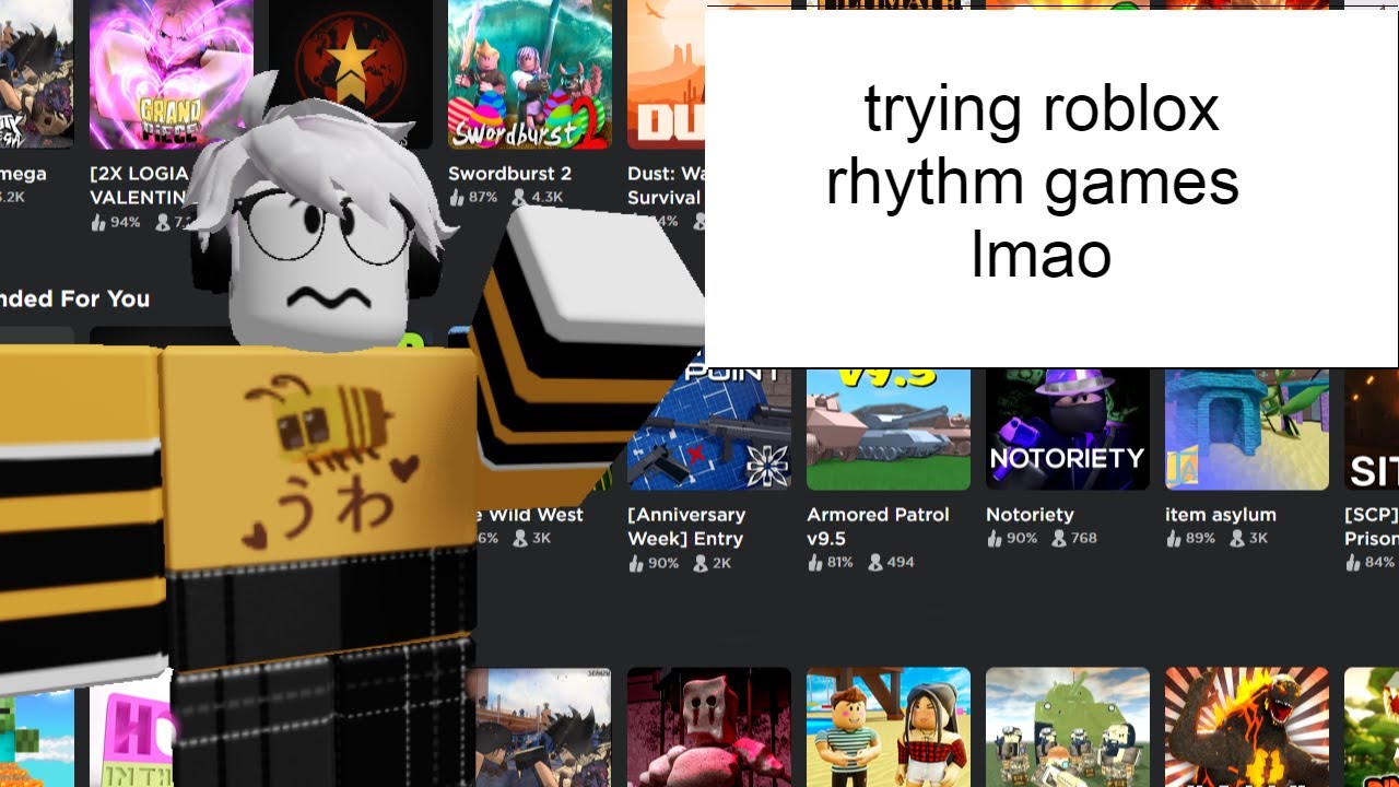 trying roblox rhythm games...lol - YouTube