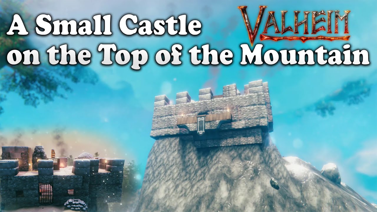 A Small Castle on the Top of the Mountain | Valheim - YouTube