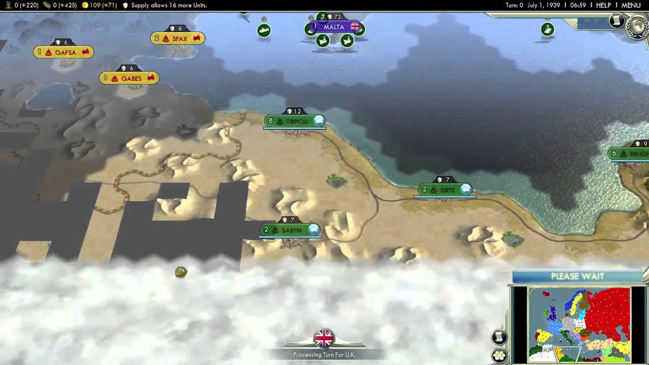 Lets Play Part 1: R.E.D WW2 Mod Civilization 5 - YouTube