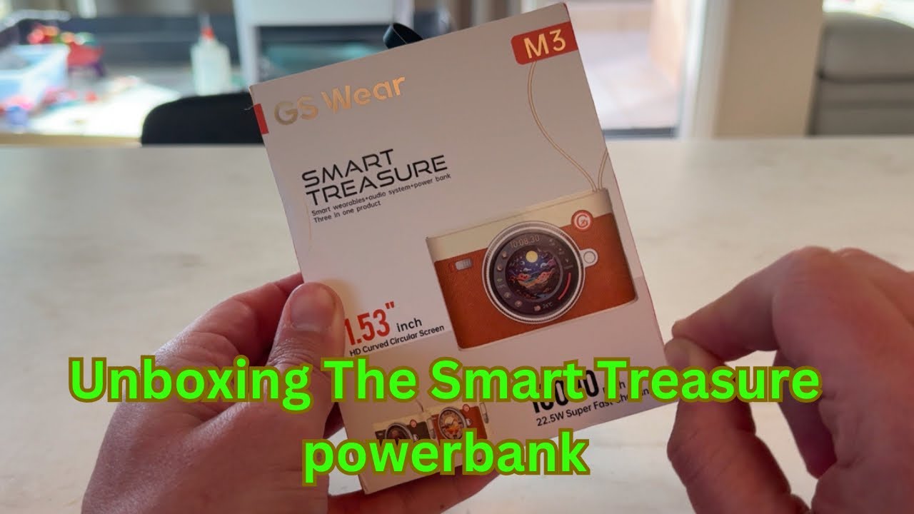 Unboxing the GS Wear Smart Treasure powerbank with touch screen display ...