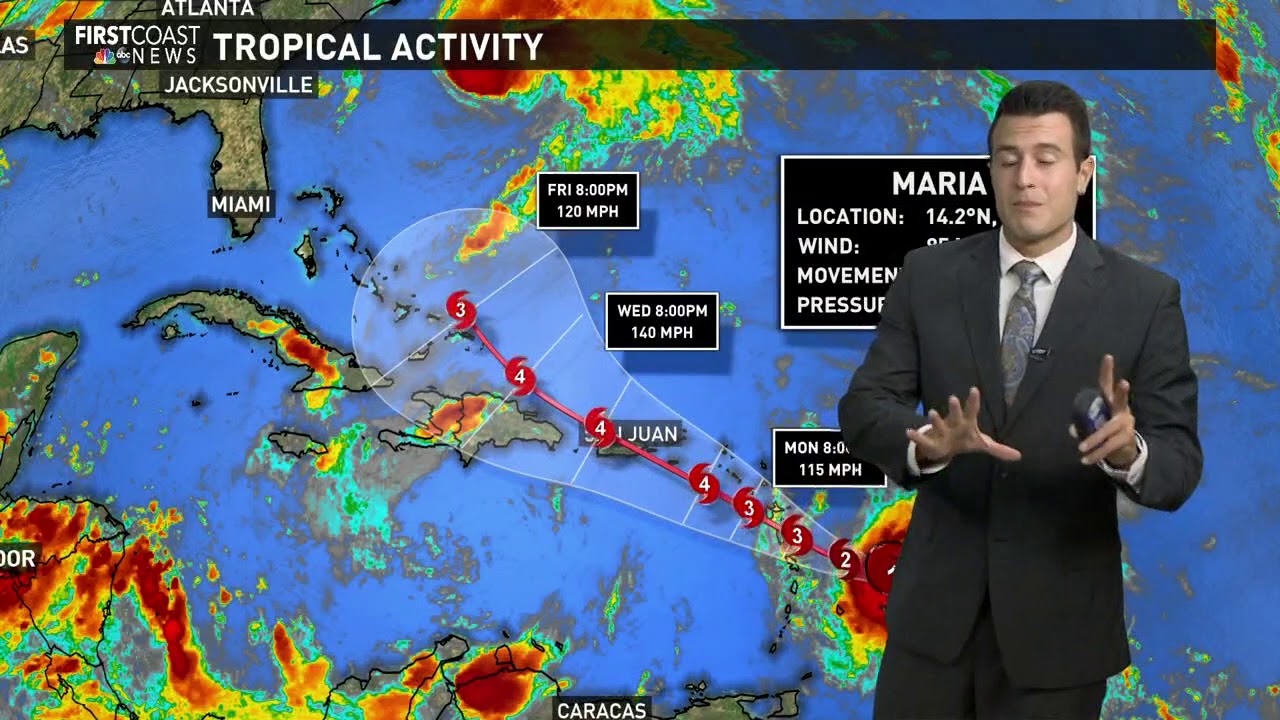 Tracking Hurricane Maria: Sept. 17, 2017 at 11 - YouTube