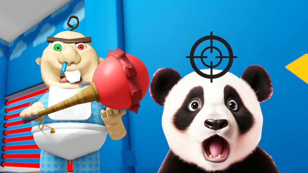 BIG PANDA VS Escape Baby Bobby Daycare! in Roblox - YouTube
