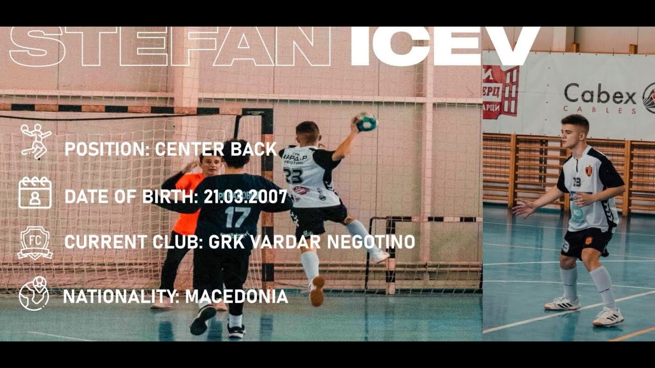 Stefan Icev - Center Back - Handball player - Season 22/23 (Top Goals ...
