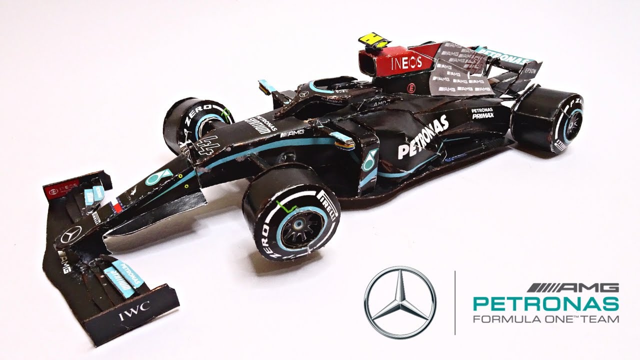 Mercedes W12 F1 car made from paper | Lewis Hamilton - YouTube