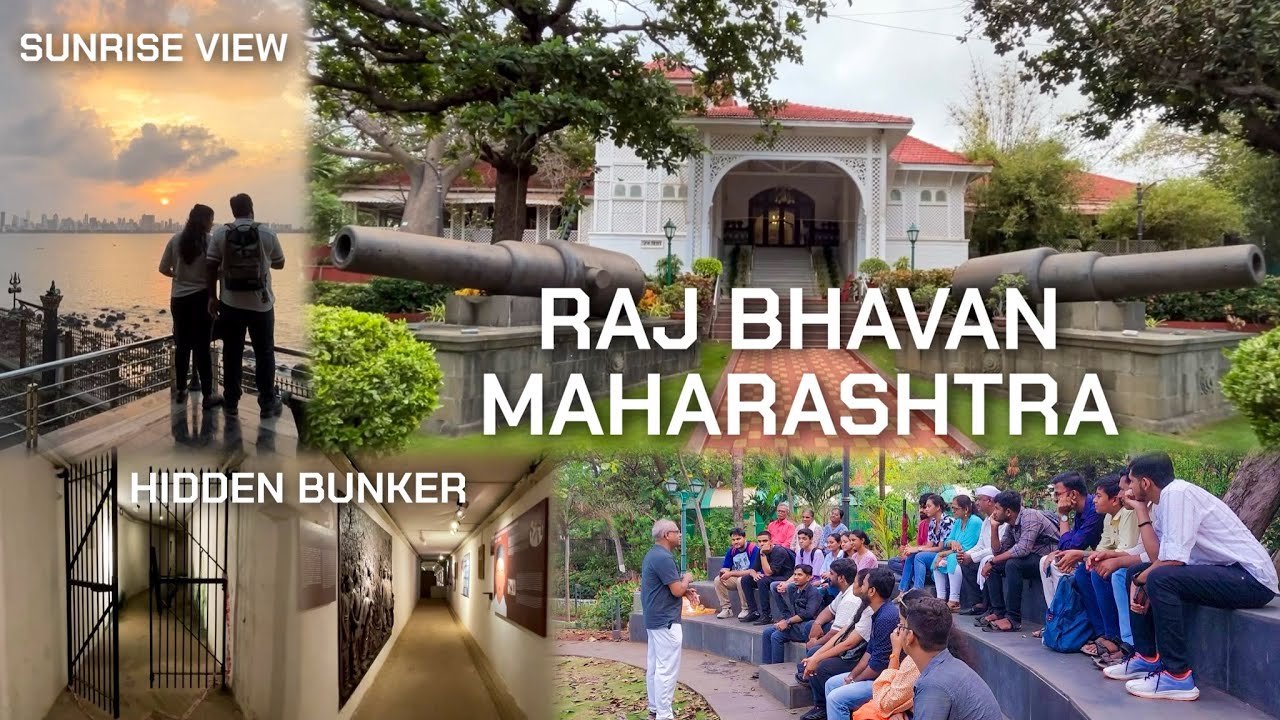 Raj Bhavan Maharashtra | Raj Bhavan Tour | Mumbai Heritage Walk | Sunrise and Bunker Visit - YouTube