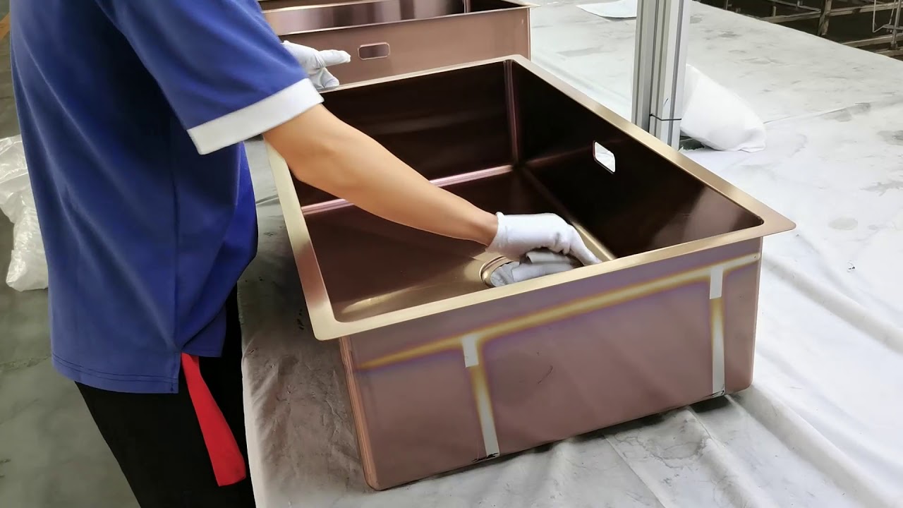 PVD Coating Process of Kitchen Sink Production | Zhuhai Dali Kitchen ...