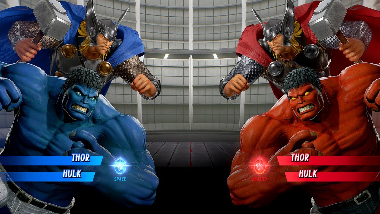 Hulk & Thor (Blue) VS Hulk & Thor (Red) - Marvel vs Capcom Infinite ...