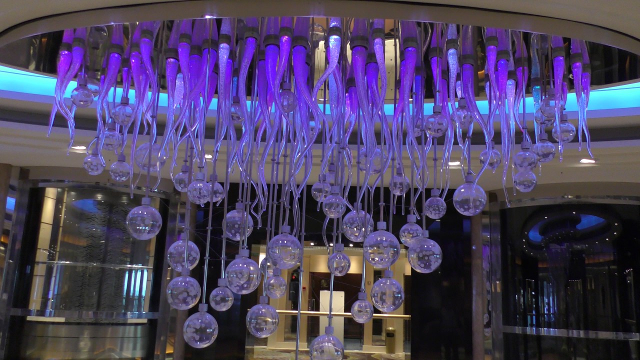 4K Video of P&O Azura Atrium - YouTube