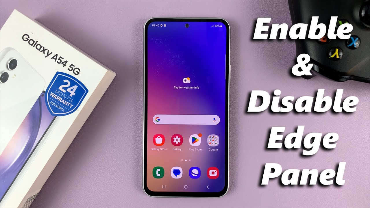 How To Enable/Disable Edge Panel On Samsung Galaxy A54 5G - YouTube
