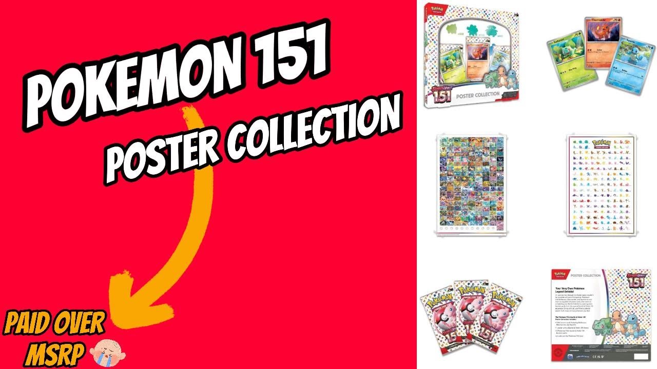 Pokemon 151 Poster Collection Unboxing - YouTube