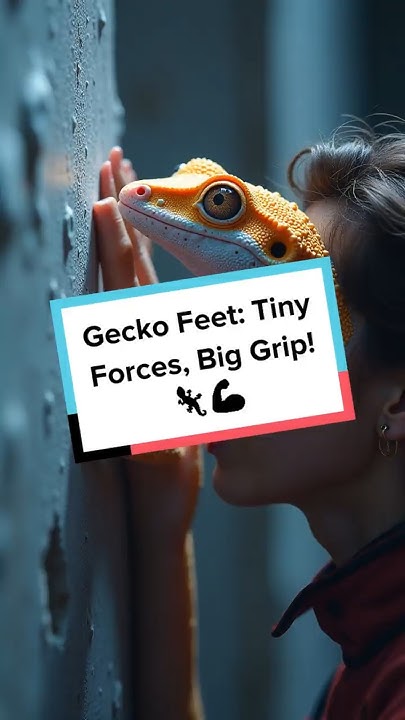 Gecko Feet: Tiny Forces, Big Grip! 🦎💪#facts #geckos #science # ...