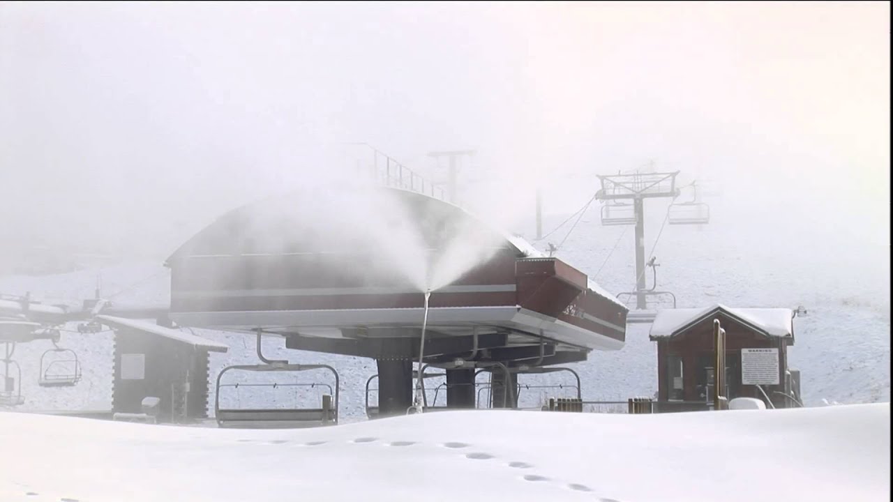 Snowmaking Begins at Steamboat Ski Resort for 2012 - YouTube