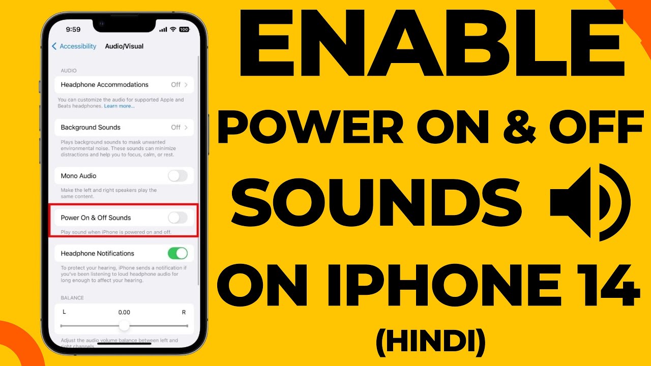 How to Enable Power On & Off Sound On iOS 16.1 - YouTube