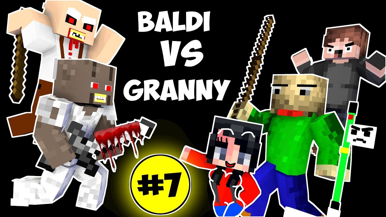 Monster School : BALDI'S BASICS VS GRANNY CHALLENGE PART 7 - Minecraft ...