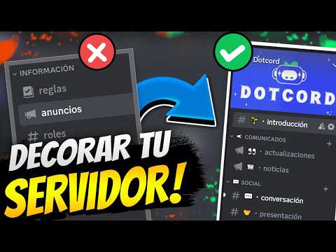🔥 ¡Cómo DECORAR TU SERVER de DISCORD 2026! (Paso a paso)
