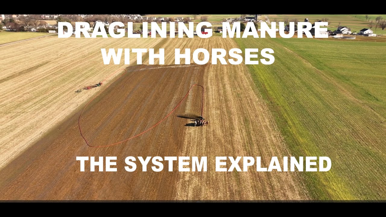Amish Farmer Using a DRAGLINE PUMPING System in Lancaster County, PA to ...
