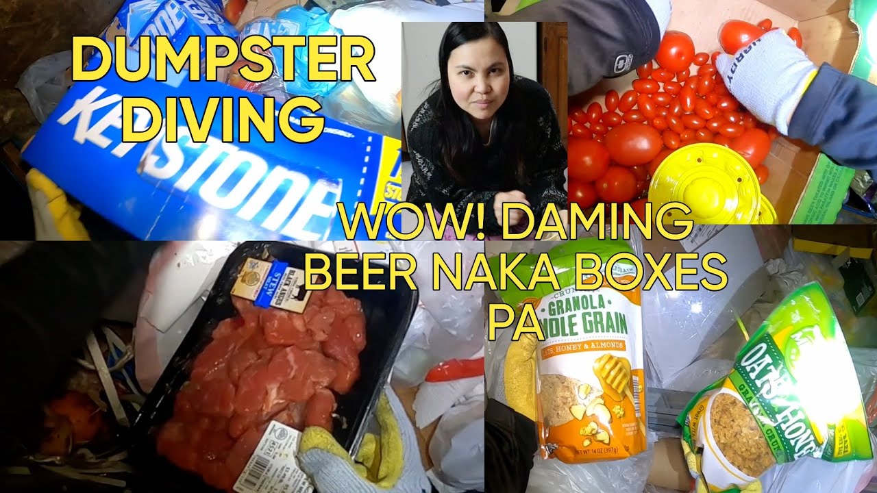 PINAYTEXAN/DUMPSTER DIVING/ WOW! DAMING TINAPON NA BEER NAKA BOXES PA ...