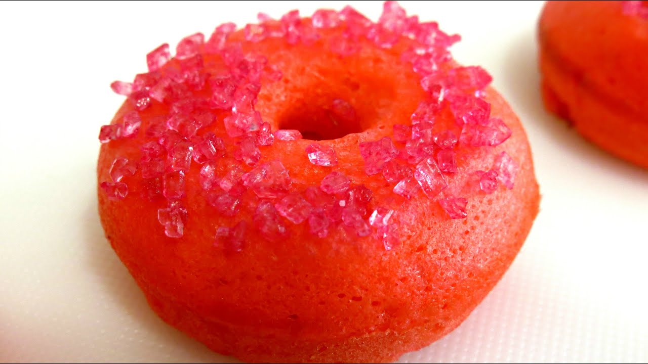 PERFECT PINK MINI DONUTS RECIPE - YouTube