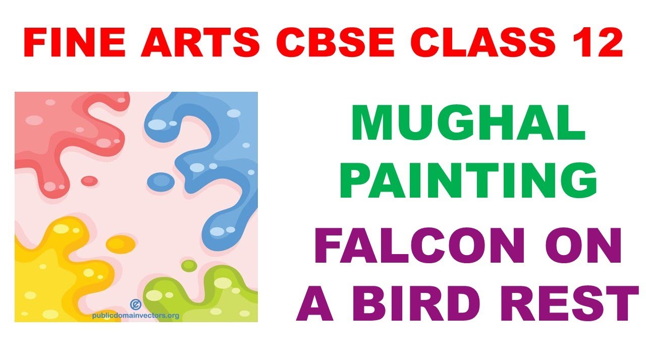 falcon on a bird rest Fine Arts Class 12 painting description fine arts ...