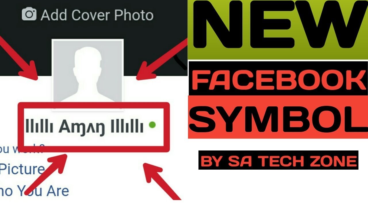 NEW SYMBOL ID FACEBOOK ACCOUNT BY SA TECH ZONE - YouTube