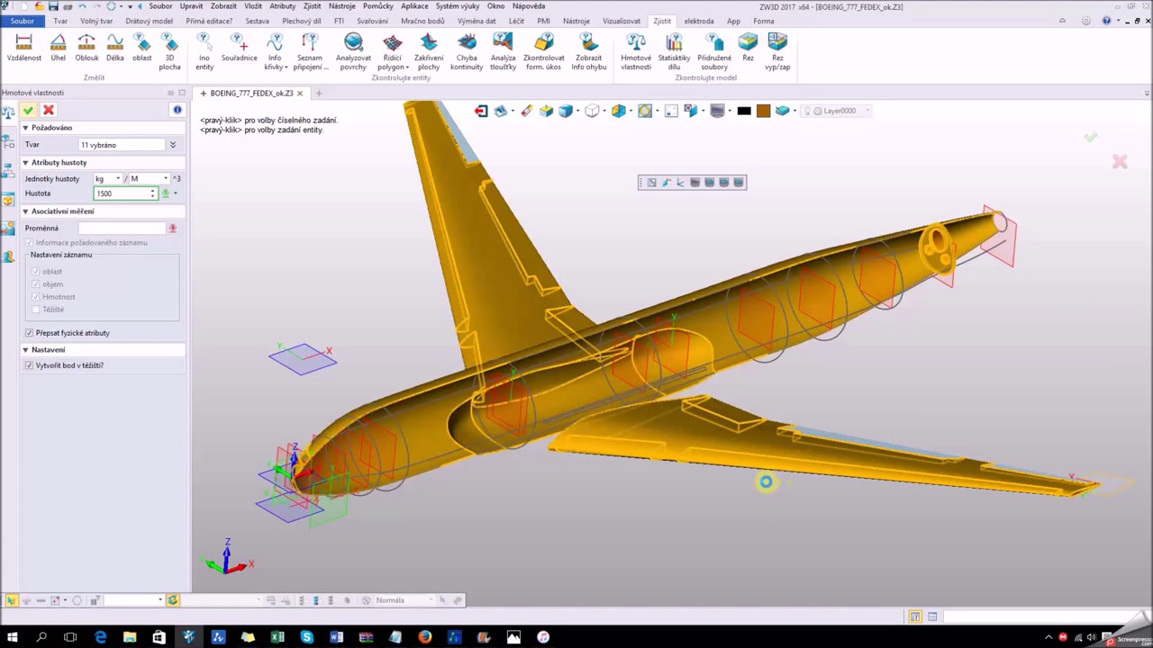 ZW3D - BOEING 777 FEDEX - ŽEBRA - YouTube