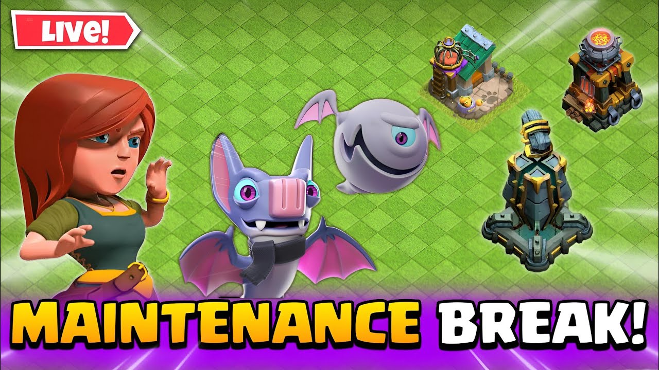 UPDATE - Maintenance Break in Clash of Clans | Base Visiting | coc Live ...