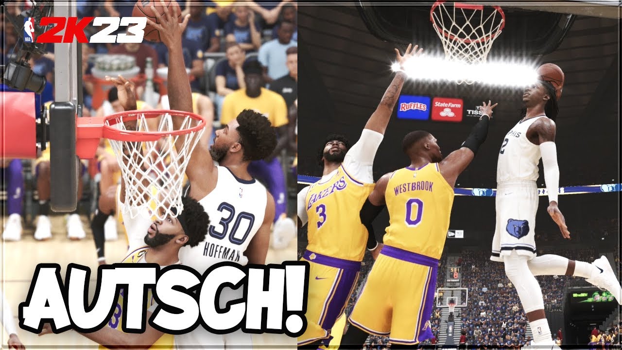 Catch-Block gegen DAVIS! Morant POSTERIZE [67] - NBA 2K23 MyCareer PS5 ...