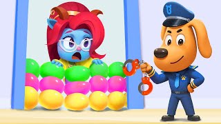 Sheriff Labrador Police Chase Detective Story Cartoons For Kids Sheriff ...