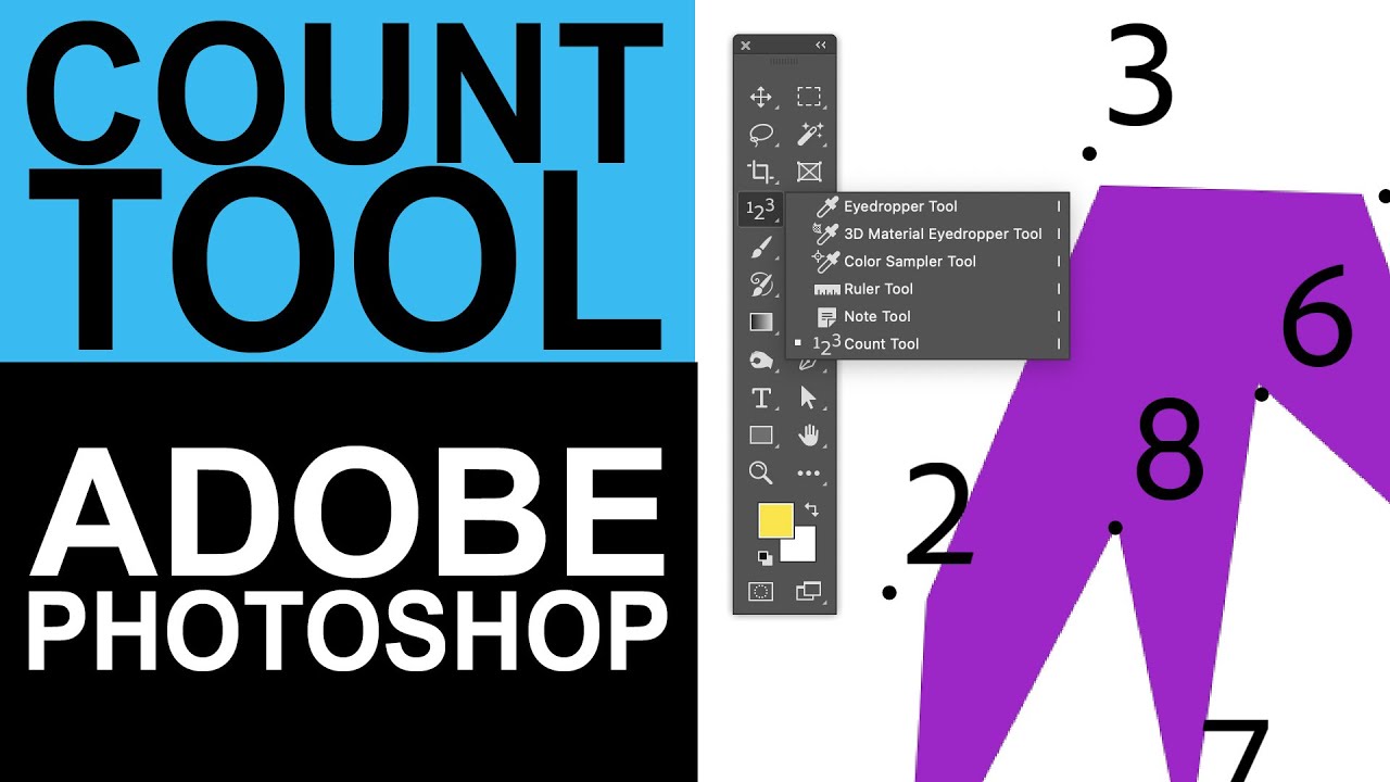 Count Objects In Photoshop | Count Tool Explained | How To | Change Color & Size | Graphicxtras ...
