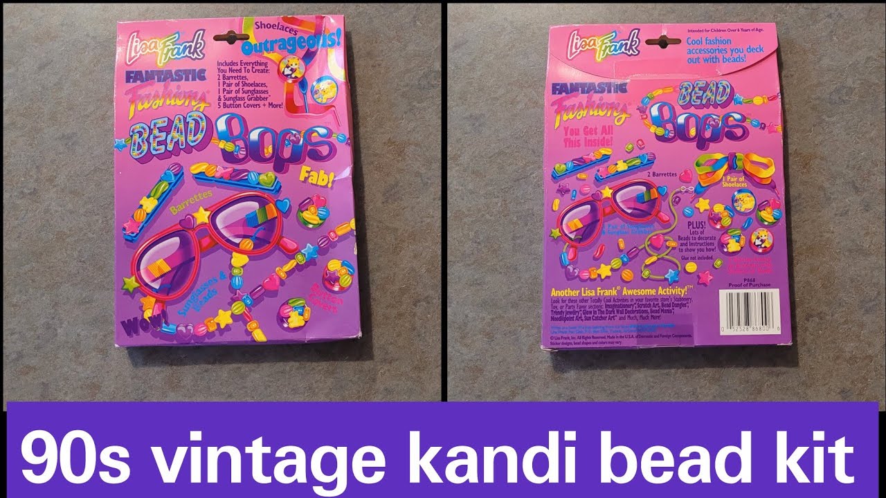 90s vintage kandi bead kit - YouTube