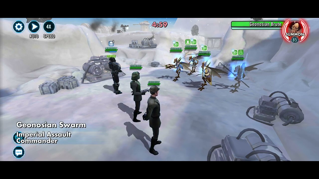 SWGOH - GAC 128 - Round 3 | Imp vs Geos (3v3) - YouTube