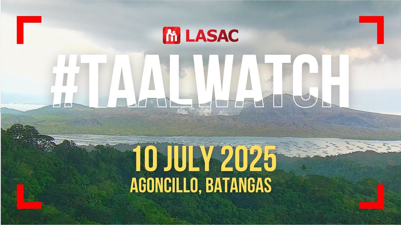 🔴 TAAL VOLCANO LIVE | 10 JULY 2025 | Alert Level 1 - YouTube
