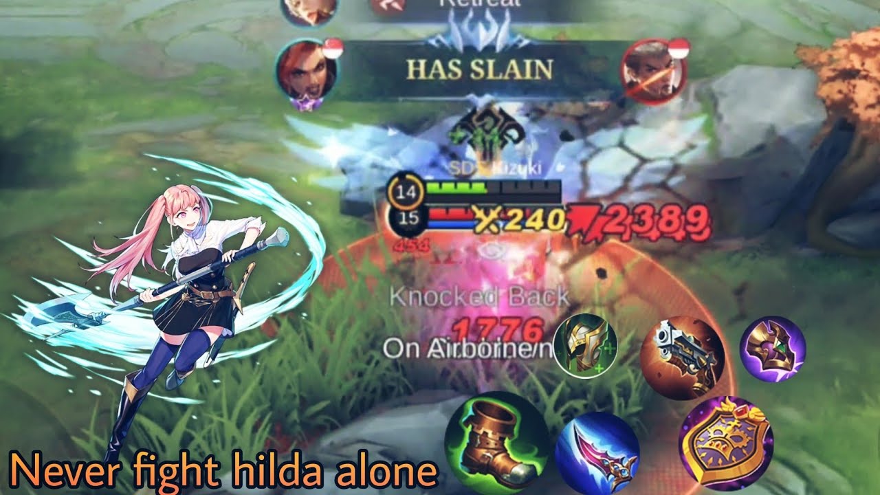 Never fight hilda alone | Hilda 100% instant delete build | MLBB - YouTube