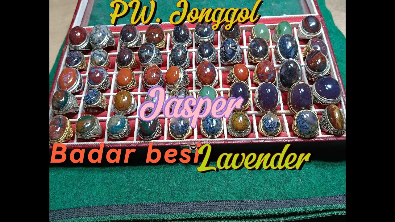 Batu Badar besi Lavender Jasper Panca warna #212 - YouTube
