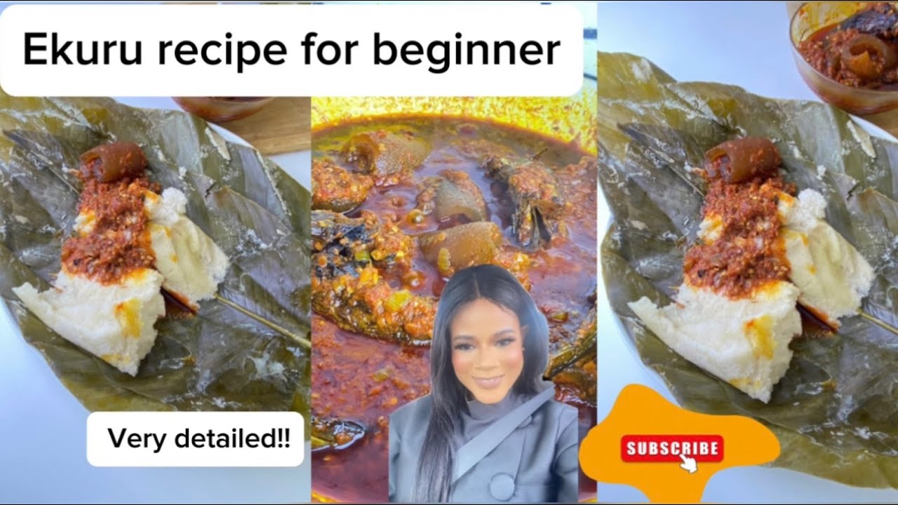 Ekuru recipe for beginners | very easy | step by step - YouTube